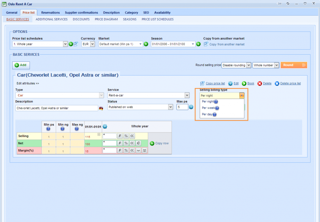 New option on the rent-a-car module - Lemax Knowledge Base